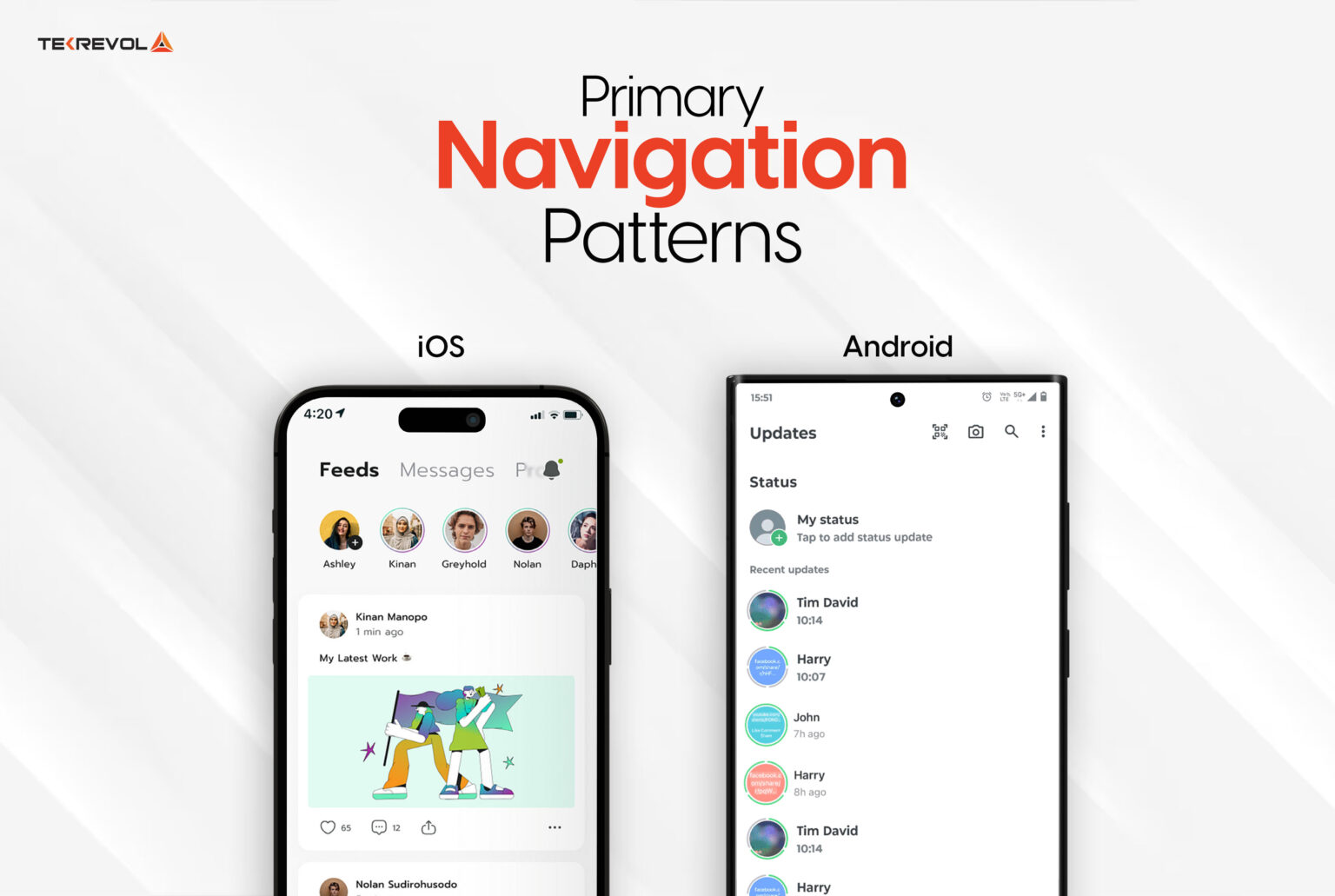 Android Vs Ios App Design Differences Between Ios And Android Tekrevol